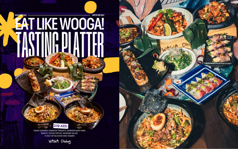 EAT LIKE WOOGA! Exclusive Tasting Platter at WAWA Dining